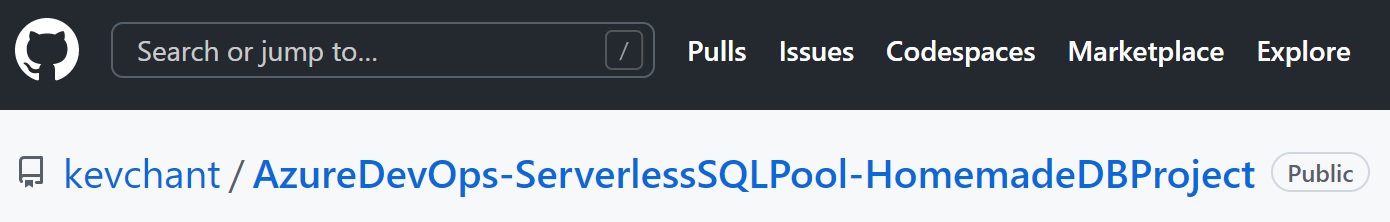 Homemade serverless SQL Pool Database Project - K Chant Homemade serverless SQL Pool Database Project - K Chant